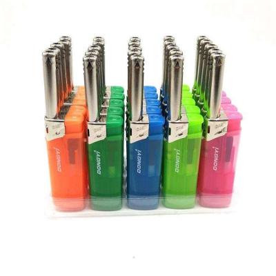 China Transparent Color Kitchen BBQ Lighter for Gas Stove 12cm Compact Lightweight Ignition for sale