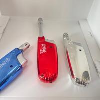 China Refillable BBQ Lighter DY-B005 Vacuum Coating 118.5mm ABS Kitchen Cigarette Lighter for sale