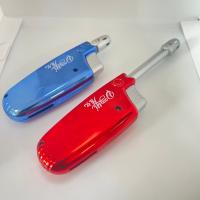 China Custom Logo Disposable Flint Cigarette Lighter 118.5mm ABS Plastic Gas Lighter for sale