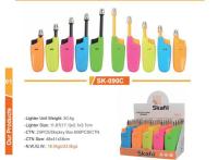 China Kitchen Electronic Gas Flame Fold Type Fire Custom Mini BBQ Camping Lighter DY-B005 for sale