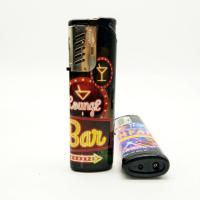 China Windproof Turbo Flame Lighter with Flip Style Customized Request Model NO. DY-F001 for sale