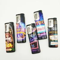 China Windproof Turbo Flame Lighter with Flip Style Customized Request Model NO. DY-F001 for sale