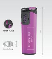 China Dongyi DY-F001 Windproof Gas Lighter ISO9994 Turbo Flame 8.11x2.49x1.32 cm for sale