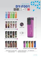 China Dongyi DY-F001 Windproof Gas Lighter ISO9994 Turbo Flame 8.11x2.49x1.32 cm for sale