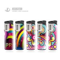 China Dongyi Refillable Plastic Windproof Cigarette Gas Lighter 8.11x2.49x1.32cm EUR Standard for sale