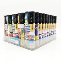 China 81mm Windproof Electric Lighter Custom Logo DY-F001 ABS AS Durable Ignition for sale