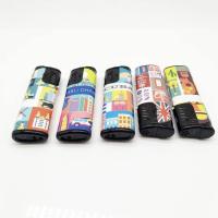 China 81mm Windproof Electric Lighter Custom Logo DY-F001 ABS AS Durable Ignition for sale