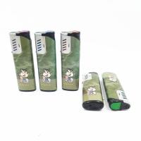 China EUR Standard Windproof Electric Lighter 8.11x2.49x1.32cm Custom Logo Cigarette Lighter for sale
