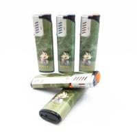 China EUR Standard Windproof Electric Lighter 8.11x2.49x1.32cm Custom Logo Cigarette Lighter for sale