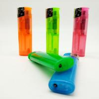 China Multi Colored Refillable Windproof Plastic Lighter 7.77x2.29x1.25cm DY Factory Wholesale for sale
