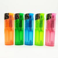 China Multi Colored Refillable Windproof Plastic Lighter 7.77x2.29x1.25cm DY Factory Wholesale for sale