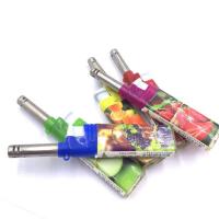 China Refillable BBQ Lighter ABS Shell Steel Tube 8.35cm ISO 9994 Gas Windproof Electronic Kitchen Lighter for sale