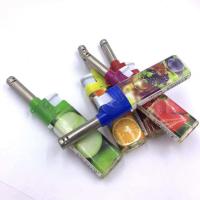 China Refillable BBQ Lighter ABS Shell Steel Tube 8.35cm ISO 9994 Gas Windproof Electronic Kitchen Lighter for sale
