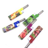 China Refillable BBQ Lighter 8.35x2.84x1.33cm Nickel Pipe Electronic Kitchen Stove Lighter for sale