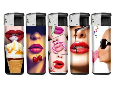 China Refillable Plastic Electric Lighter 80x24.9x10mm ISO 9994 with Custom Logo for sale