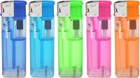 China Refillable Plastic Electric Lighter 80x24.9x10mm ISO 9994 with Custom Logo for sale