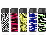 China Custom Logo Refillable Electronic Gas Lighter 80x24.9x10mm for Cigarette Gift for sale