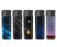 China Custom Logo Refillable Electronic Gas Lighter 80x24.9x10mm for Cigarette Gift for sale
