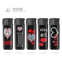 China Customized Request Dongyi Plastic Smoking Electronic Lighter with Normal Label-Love for sale