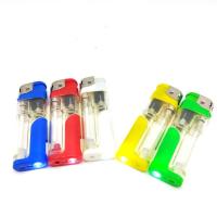 China DY-5810 LED Lamp Plastic Gas Electric Cigarette Lighter 81.7x24.9x11.8mm ISO9001 for sale