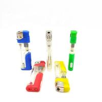 China DY-5810 LED Lamp Plastic Gas Electric Cigarette Lighter 81.7x24.9x11.8mm ISO9001 for sale