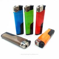 China LED Lamp Custom Logo Soft Flame Electronic Lighter DY-5820 82.2x24.9x11.8mm for sale