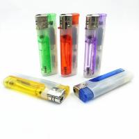 China DY-039 LED Lamp Electronic Lighter Five Colors Men S Style 8mm ABS Refillable for sale