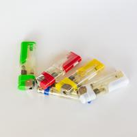 China Refillable Electronic Candle Lighter 82.2mm with White LED Lamp and Colorful Gas for sale