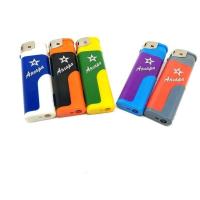 China Refillable Electronic Soft Piezo Flame Gas Lighter with LED 82.2x24.9x11.8mm for sale
