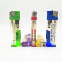 China Refillable Electronic Soft Piezo Flame Gas Lighter with LED 82.2x24.9x11.8mm for sale