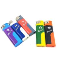 China Custom Logo Electric Lighter DY-5820 ABS Plastic 8.22cm LED Stable Ignition for sale