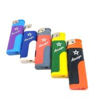 China Custom Logo Electric Lighter DY-5820 ABS Plastic 8.22cm LED Stable Ignition for sale