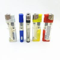 China Dongyi Transparent Plastic Electric LED Lighter 8.22x2.49x1.18cm Stable Ignition for sale