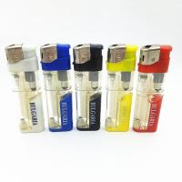 China Refillable Electronic Cigar Lighter with White LED Lamp Soft Flame 82.2mm ABS for sale