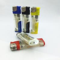China Refillable Electronic Cigar Lighter with White LED Lamp Soft Flame 82.2mm ABS for sale