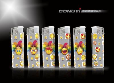 China Custom Logo Refillable Plastic Disposable Lighter 82mm Electric Cigarette Lighter for sale