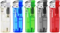 China Custom Logo Refillable Plastic Disposable Lighter 82mm Electric Cigarette Lighter for sale