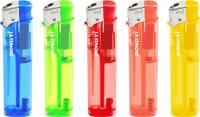 China Custom Logo Refillable Plastic Disposable Lighter 82mm Electric Cigarette Lighter for sale