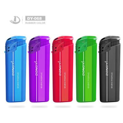 China Custom Printing Sticker Plastic Gas Electronic Lighter 82x26x11.4 mm Disposable for sale