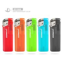 China Custom Printing Sticker Plastic Gas Electronic Lighter 82x26x11.4 mm Disposable for sale
