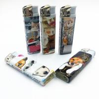 China Electronic Gas Lighter with Child Resistance 82mm ABS Refillable Lighter for Smoking for sale
