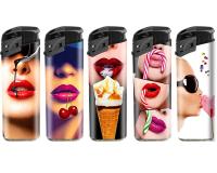 China Disposable Refillable Gas Lighter 82x26x11.4mm OEM Colors Logo MSDS Certified for sale
