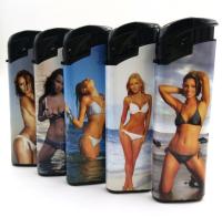 China Customized Butane Gas Lighter 82x26x11mm Rechargeable Disposable for Gift for sale