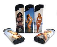 China Customized Butane Gas Lighter 82x26x11mm Rechargeable Disposable for Gift for sale