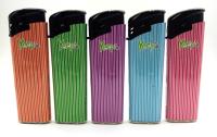 China Disposable Plastic Lighter with Flashlight EN13869 Certified 81.1mm Custom Logo for sale