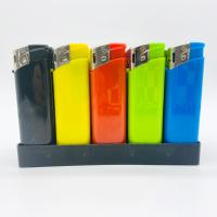 China Disposable Plastic Lighter with Flashlight EN13869 Certified 81.1mm Custom Logo for sale