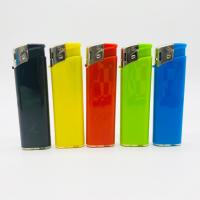 China Disposable Plastic Lighter with Flashlight EN13869 Certified 81.1mm Custom Logo for sale