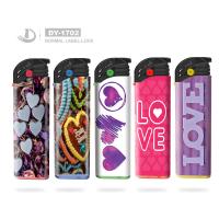 China Custom Logo Cigarette Gas Lighter Touch Electric Lighter 8.1x2.48x0.9cm for sale