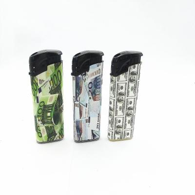 China Custom Plastic Cigar Lighter 8.2x2.6x1.14cm Refillable Disposable for Promotion Gift for sale