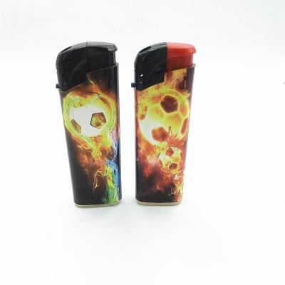 China Electric Plastic Disposable Refillable Smoking Lighter 8.2cm ISO9994 Torch Lighter for sale